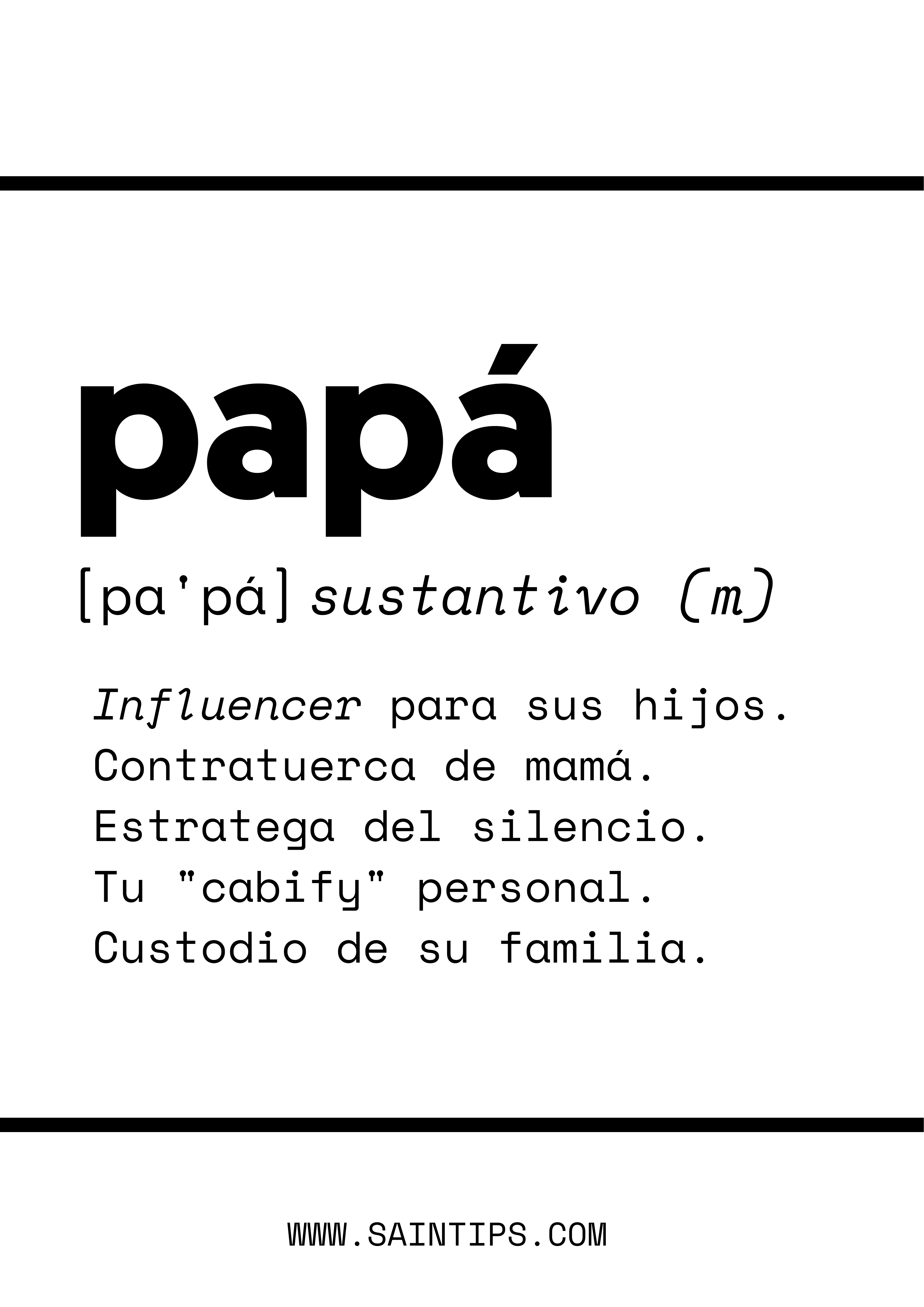 ¡FELICIDADES PAPÁ! DESCARGABLE "¿QUÉ SIGNIFICA PADRE?" - Saintips ...